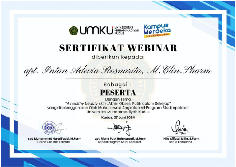 SERTIFIKAT WEBINAR MHS PSPPA | PDF