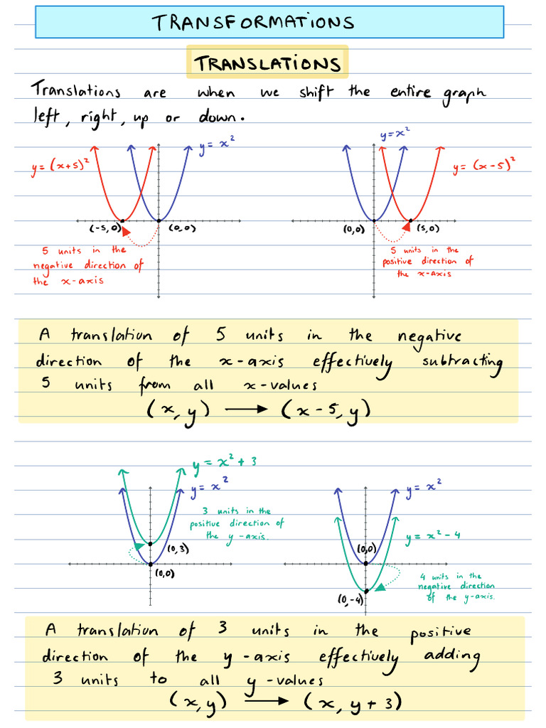 Transformations (Chapter 3) | PDF | Cartesian Coordinate System | Algebra