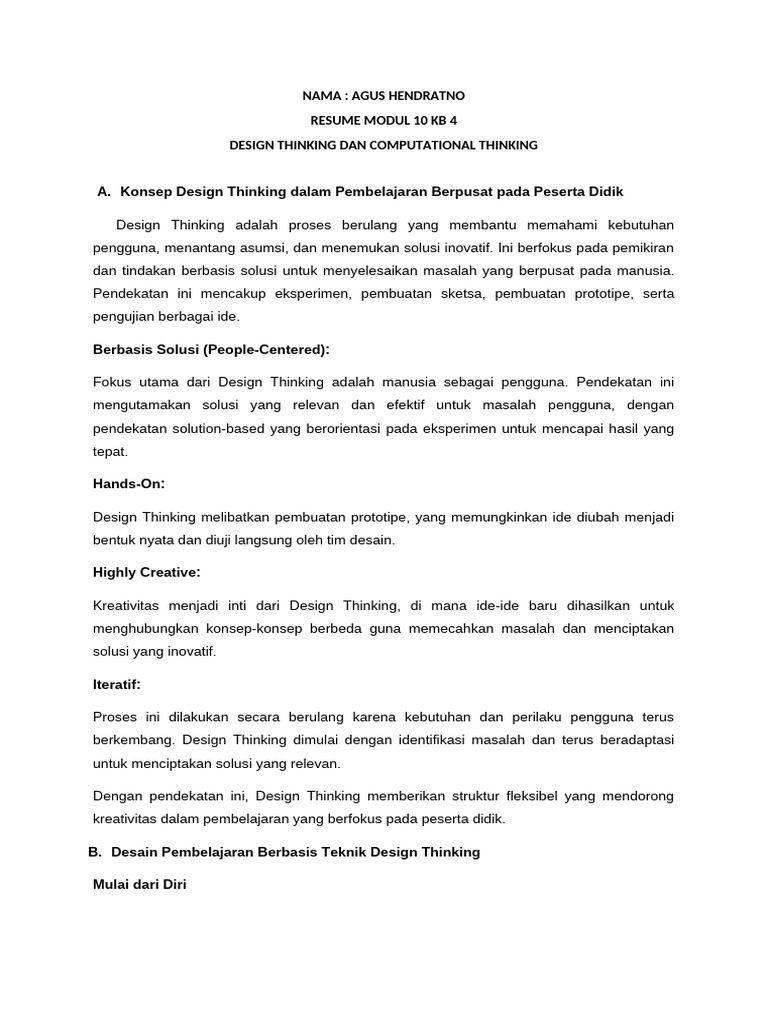 Resume Modul 10 KB 4 | PDF