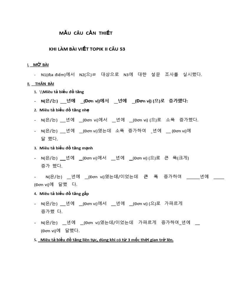 MẪU CÂU CẦN THIẾT topik 53 | PDF