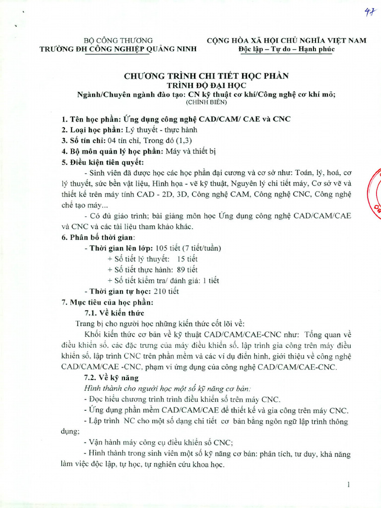 47ung Dung Cong Nghe Cad Cam Cae Va CNC | PDF