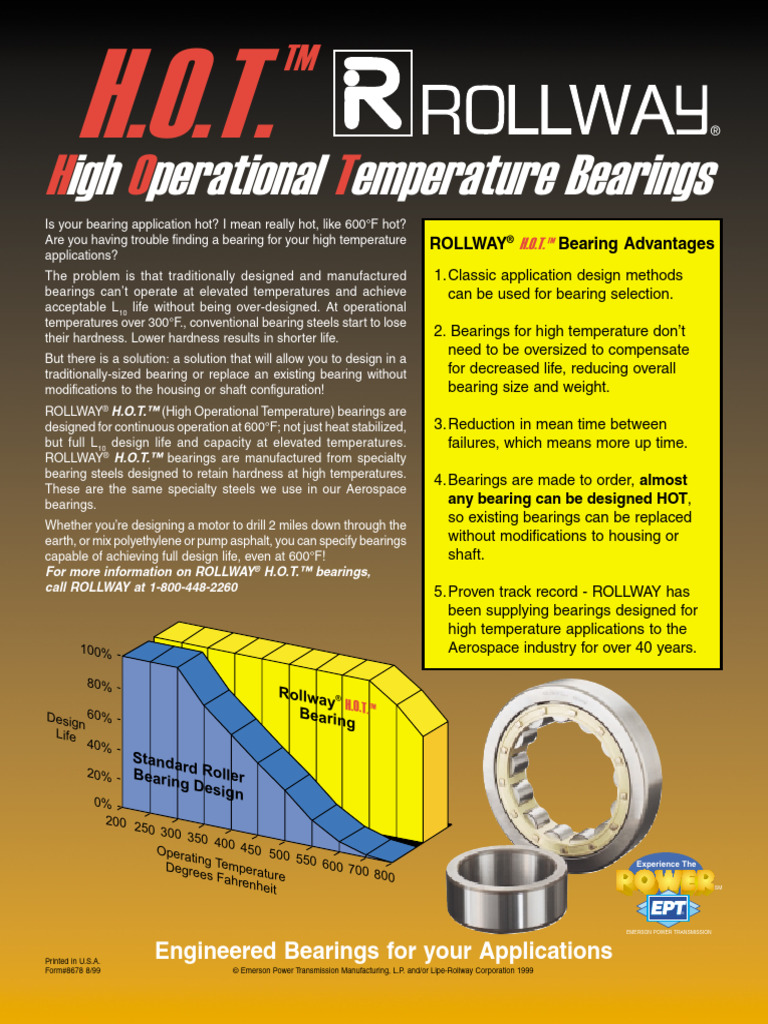 High Operational Temperature Bearings | PDF | Bearing (Mechanical ...