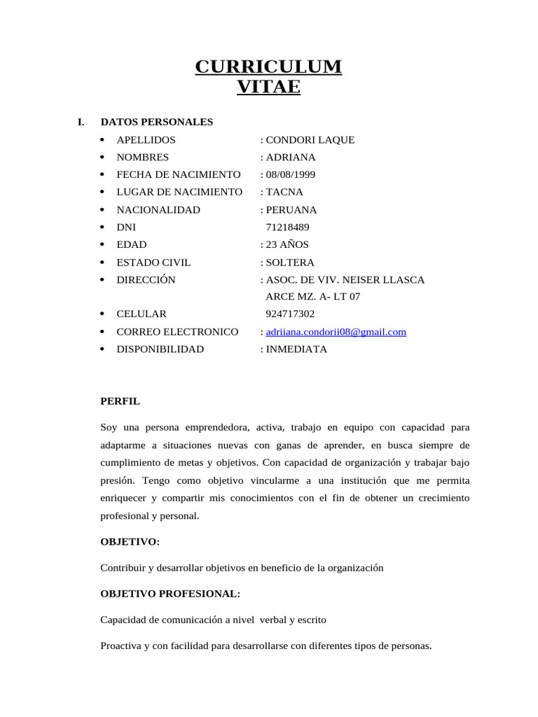 Curriculum Listo Último Listo | PDF