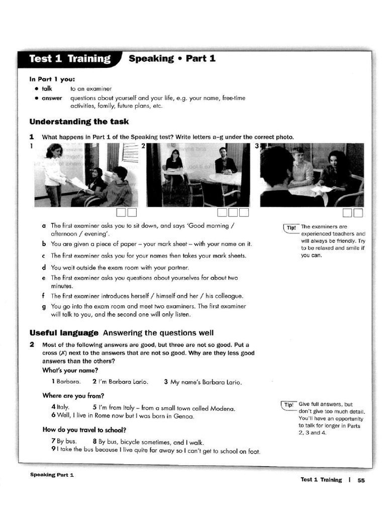 Speaking PART 1 2803 | PDF