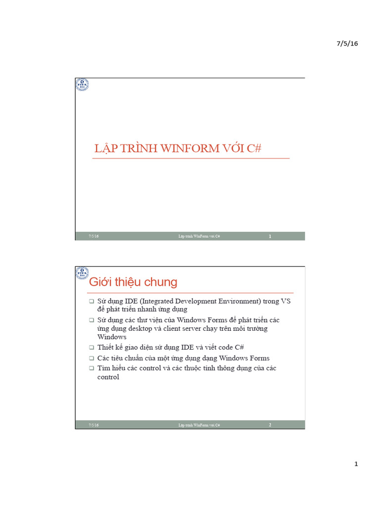 C4 WinForms Trong C | PDF