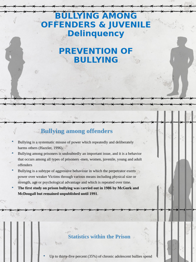 Preventing Bullying in Prisons | PDF | Bullying | Psychology