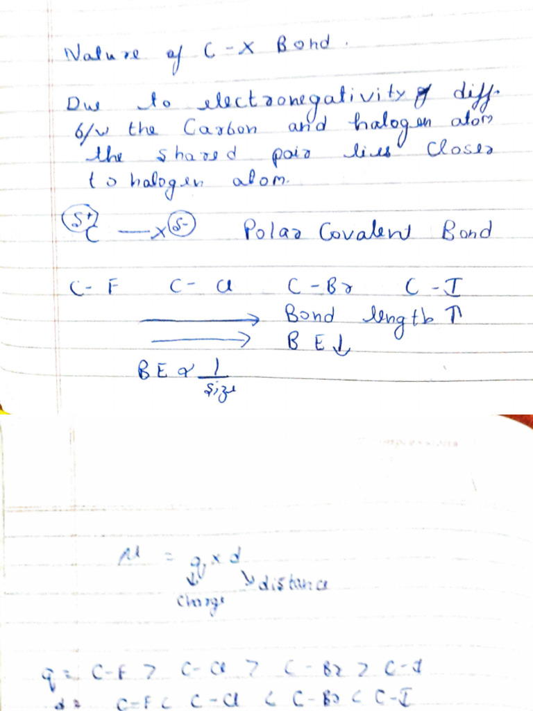 Chemistry Notes Kapil Tripathi Preparation of Haloalkanes | PDF