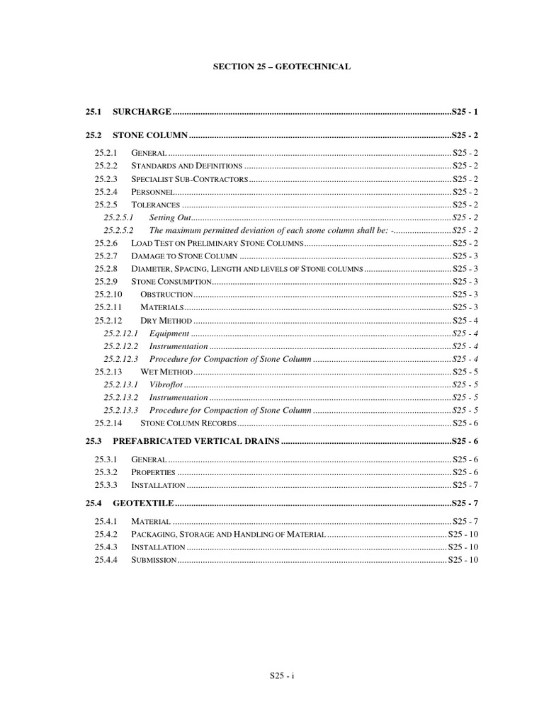 Geotechnical Guidelines for Stone Columns | PDF | Drainage | Column
