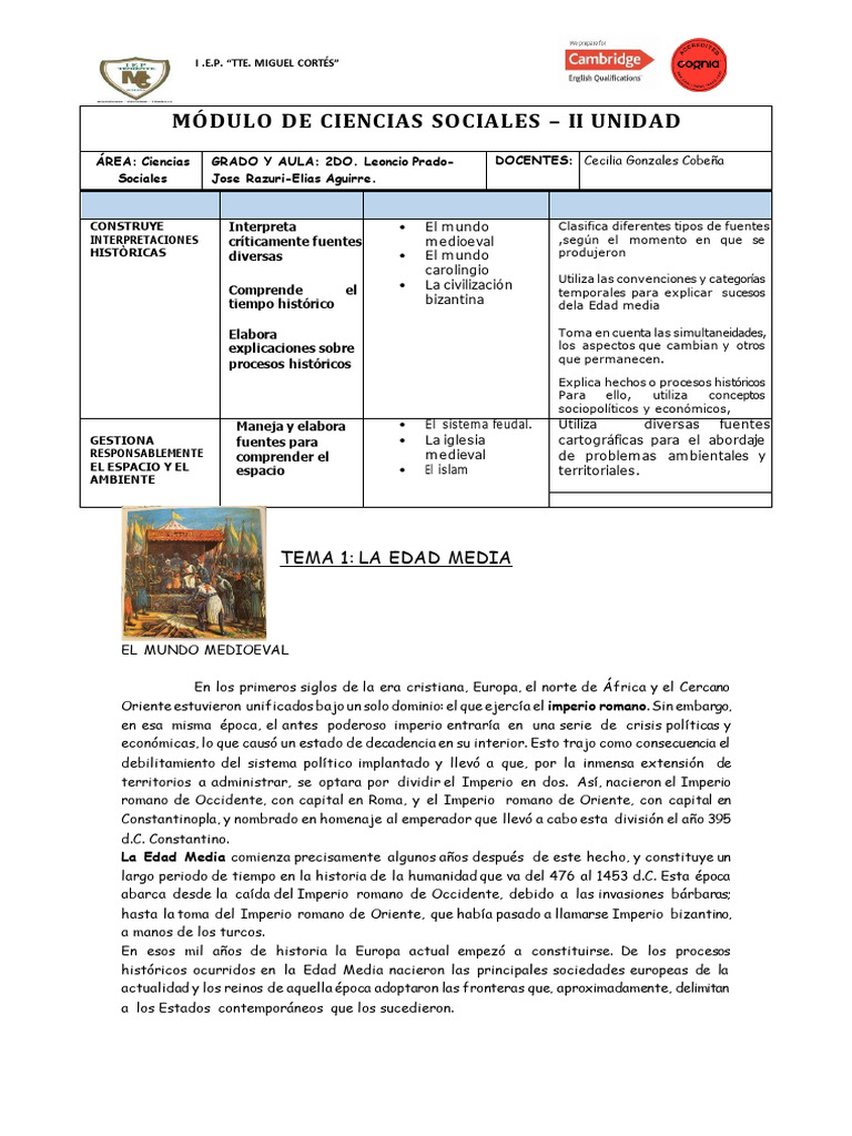 Historia de la Edad Media en Europa | PDF | Mahoma | imperio Bizantino