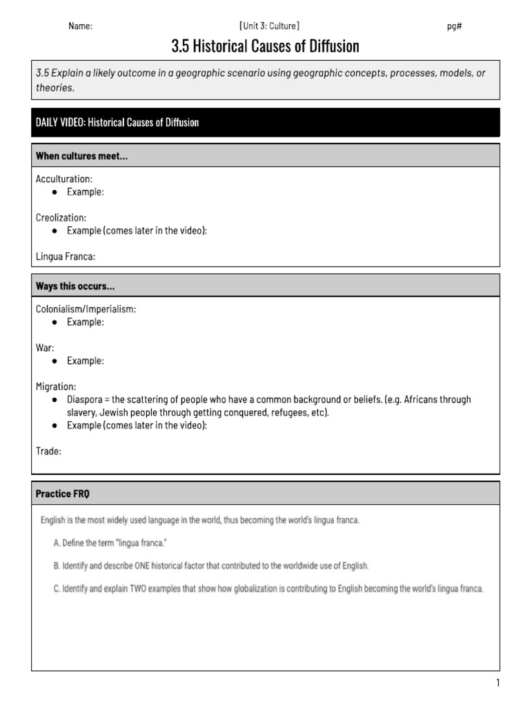 Geography Homework | PDF