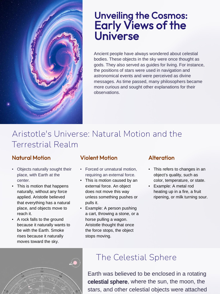 Early Views of The Universe | PDF | Heliocentrism | Galileo Galilei