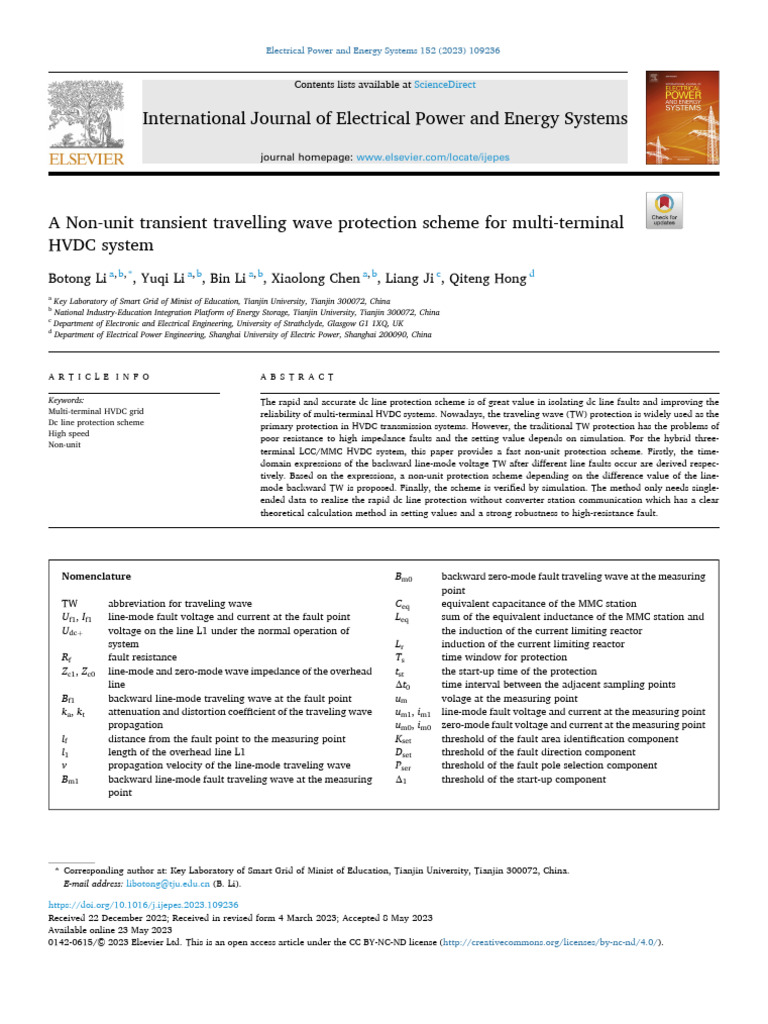 A Non-Unit Transient Travelling Wave Protection Scheme For Multi ...
