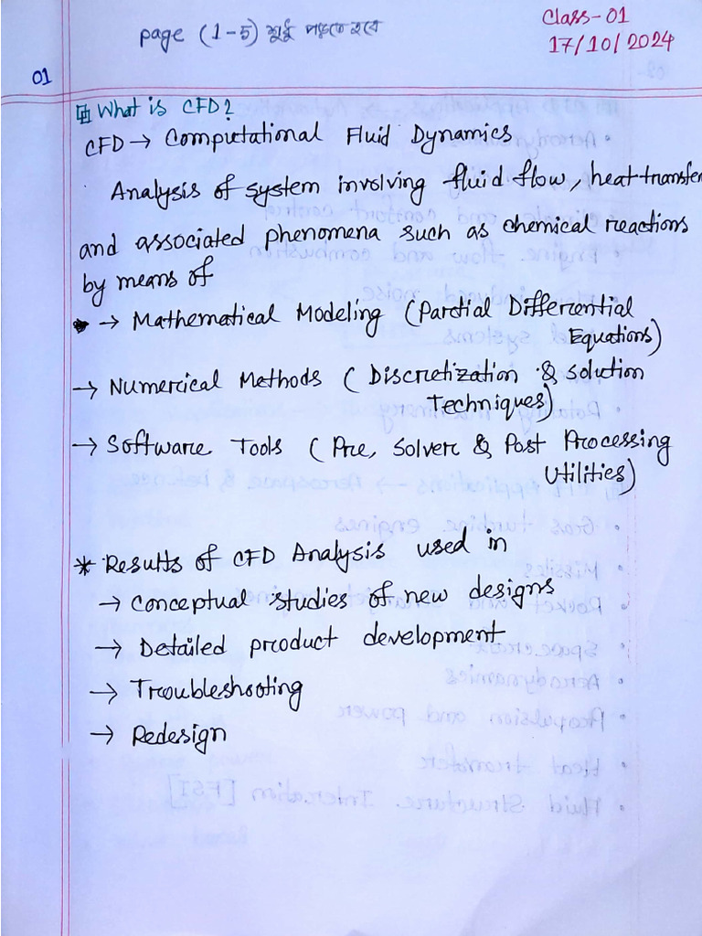 Cfd Lecture 1 5 Pdf