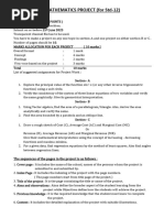 O Level Mathematics Project Topics | PDF | Area | Mathematics