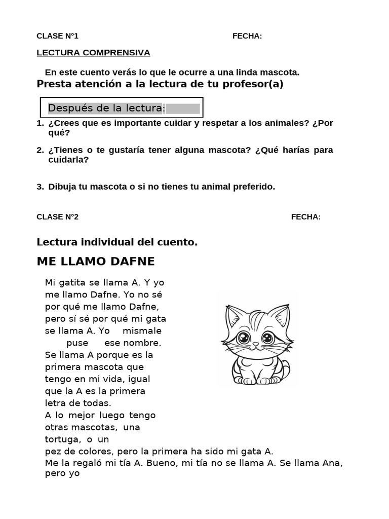 Lectura Comprensiva para Tercer Grado | PDF