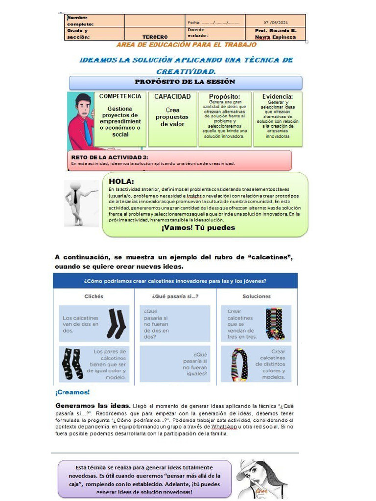 actividad EPT semana 19 | PDF