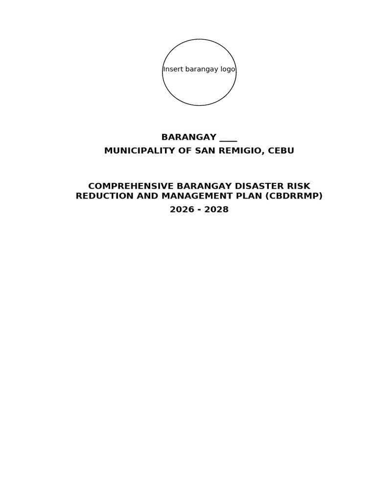 Enhanced BDRRM Plan Template English | PDF | Natural Disasters | Emergency Evacuation