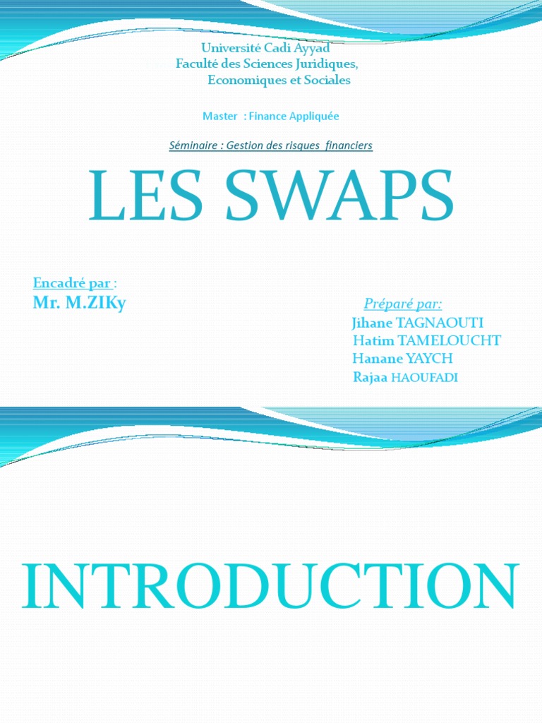 Swaps Final | PDF | Swap (Finance) | Prêts