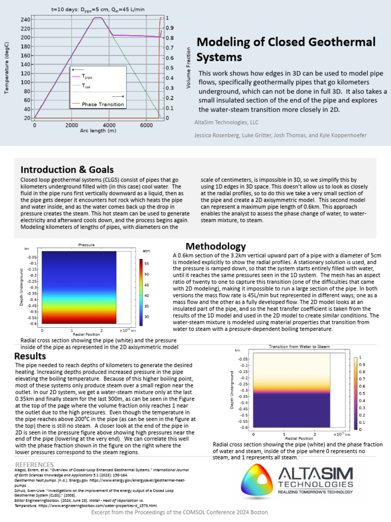 Using COMSOL To Create A Closed Loop Geothermal System | PDF | Boiling ...