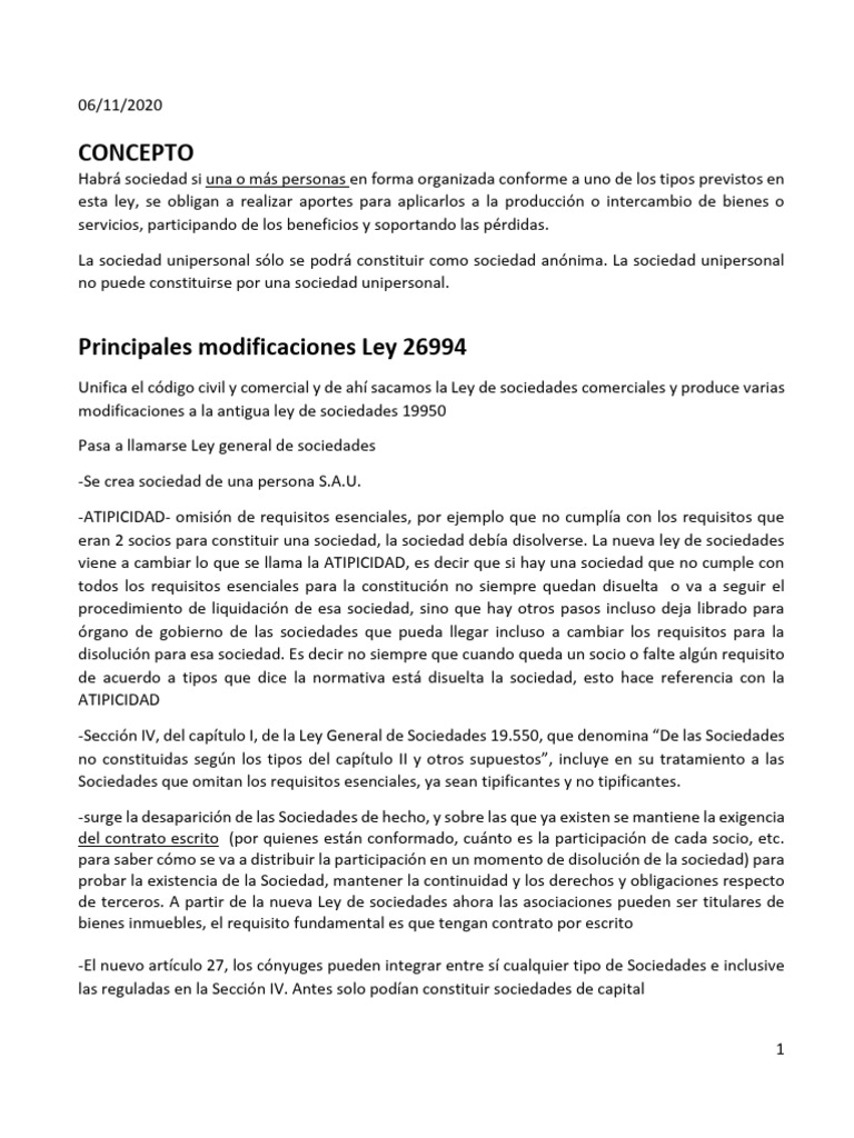 Semiario de Practica Resumen[1] | PDF | Camaradería | Sociedad de responsabilidad limitada