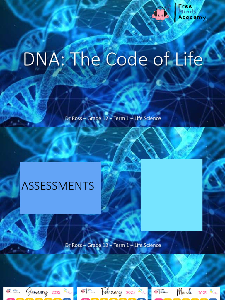 1 - DNA - the Code of Life - Term 1 - G12 [Autosaved]-1 | PDF | Dna ...