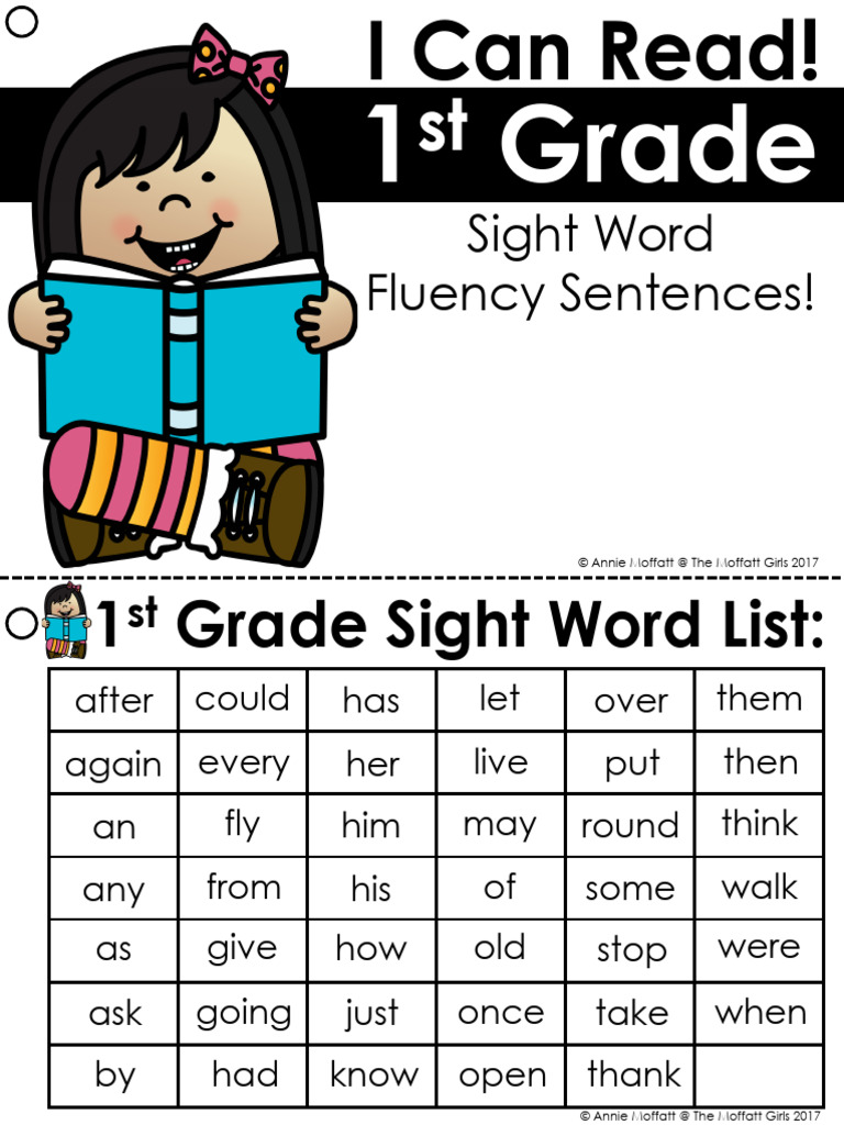 1st Grade Sight Word Fluency List | PDF