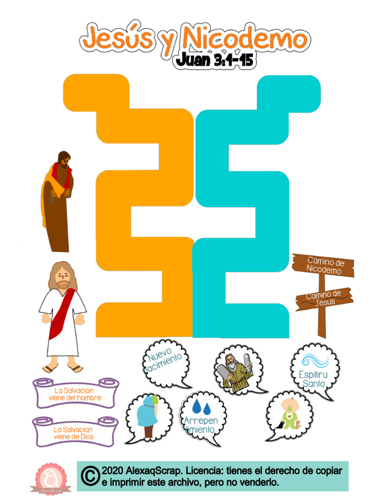 Imprimible Jesús Y Nicodemo Pdf