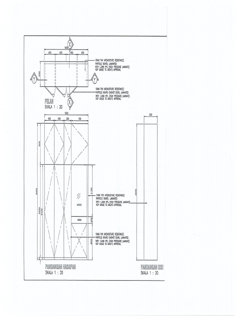 Sample Drawings Wardrobe | PDF