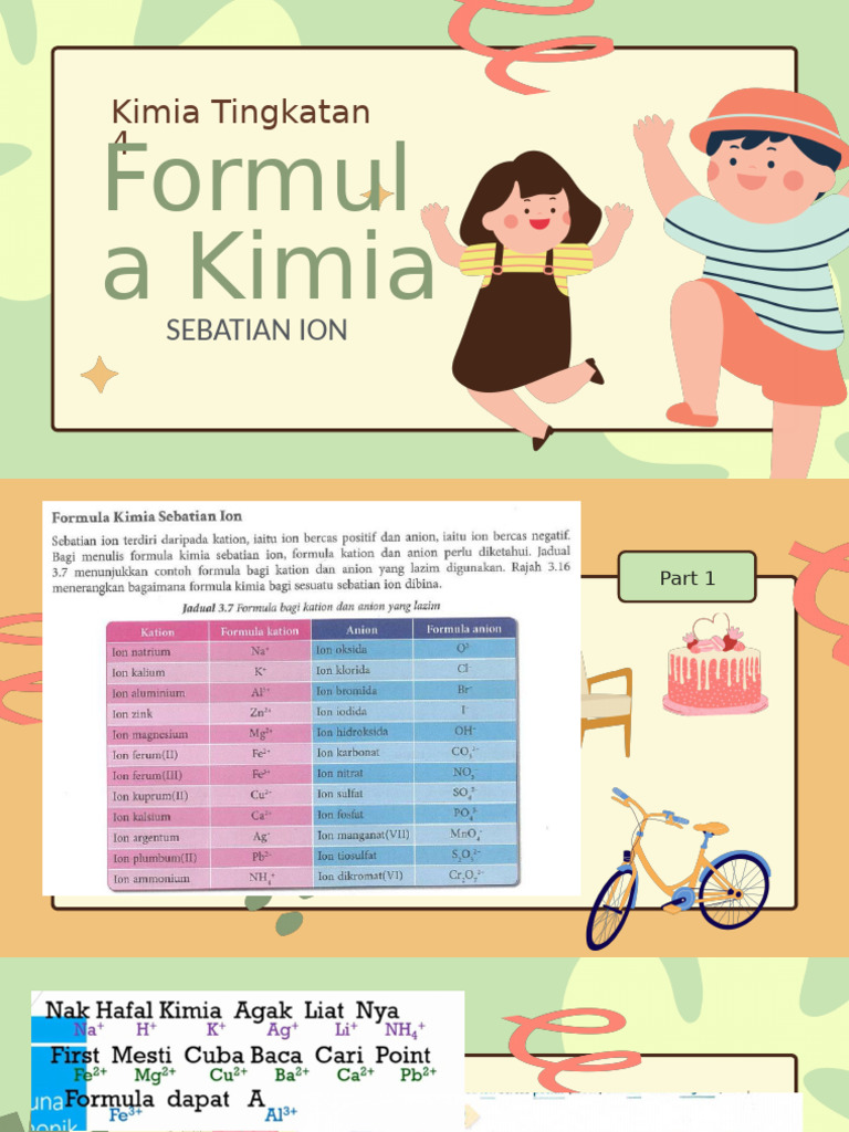 Formula Kimia Sebatian Ion | PDF