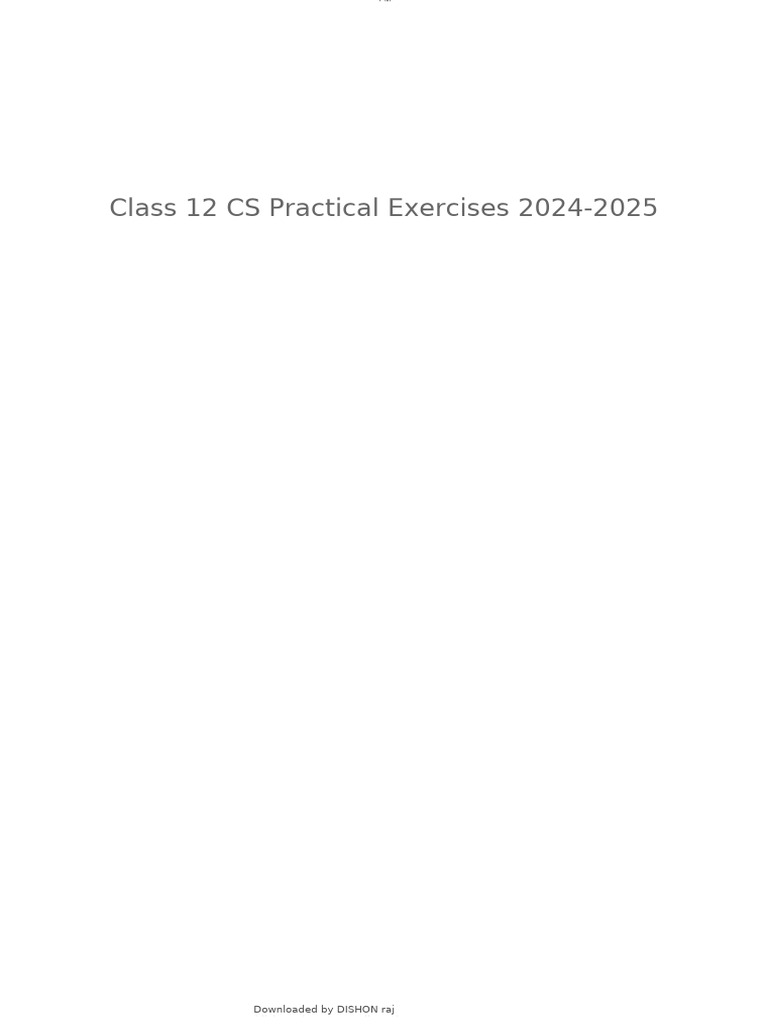 12 Practical File 2024-25-1 | PDF | Text File | Letter Case