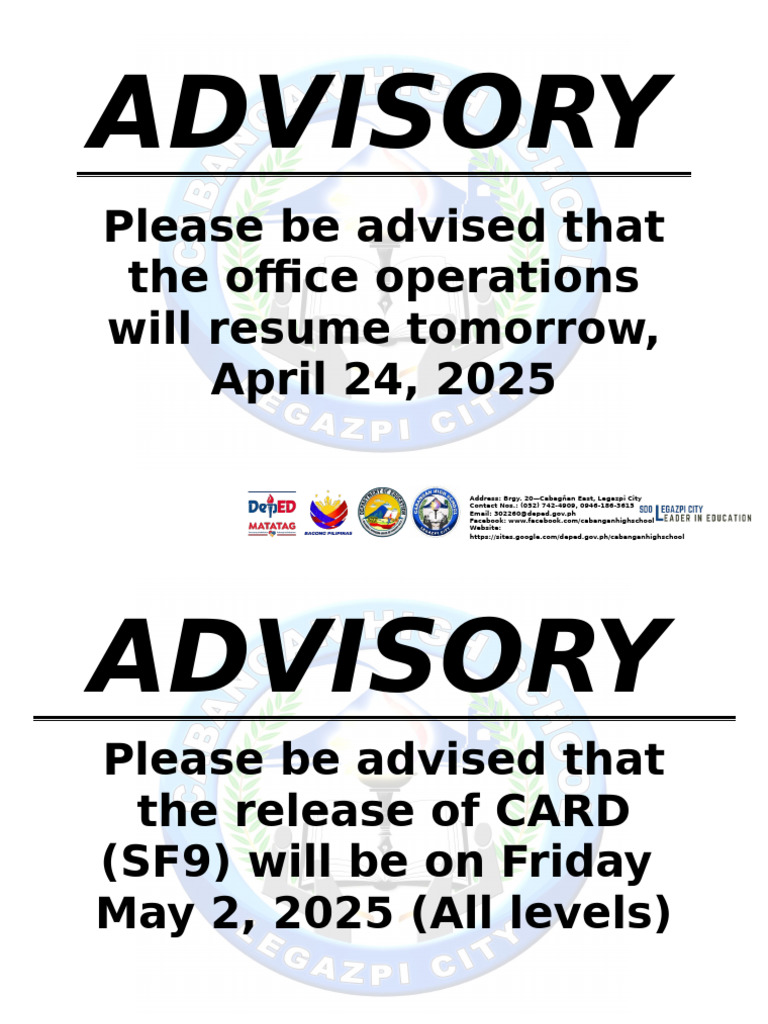 ADVISORY | PDF