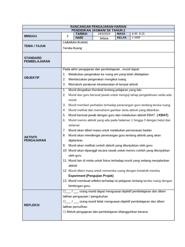 RPH M1-M39 PJ 2 Arif 2024-25 | PDF