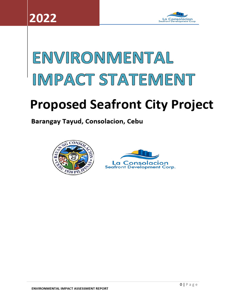EIS Seafront City Project | PDF | Environmental Impact Assessment | Groundwater