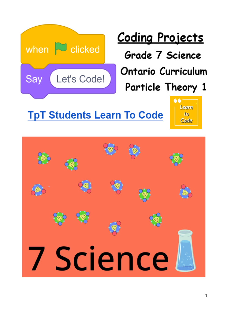 Coding Projects: TPT Students Learn To Code | PDF | Mixture | Science