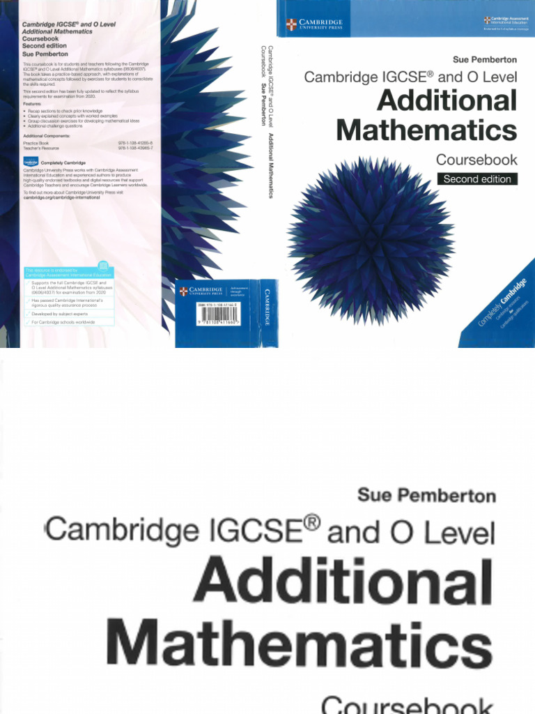 Cambridge IGCSE Additional Mathematics 0606 | PDF