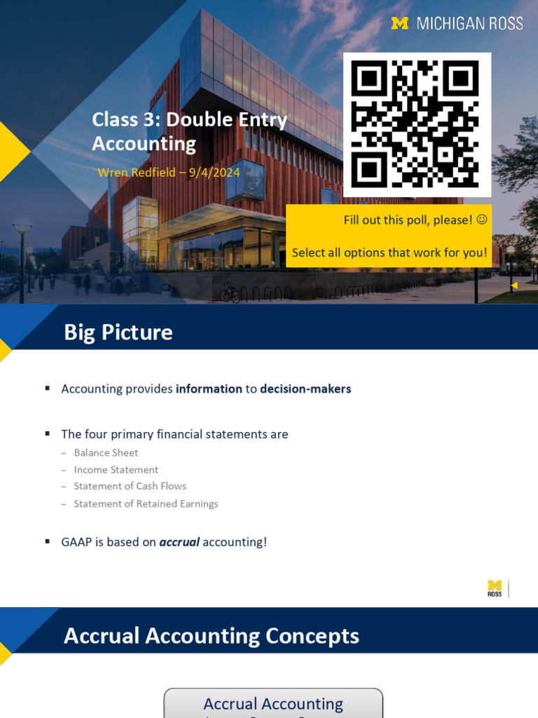Class 3 - Post Class Slides | PDF | Debits And Credits | Equity (Finance)