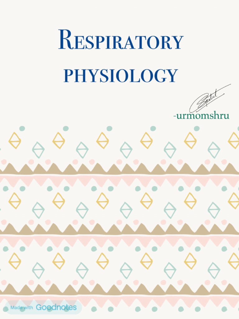 Respiratory Physiology Pdf