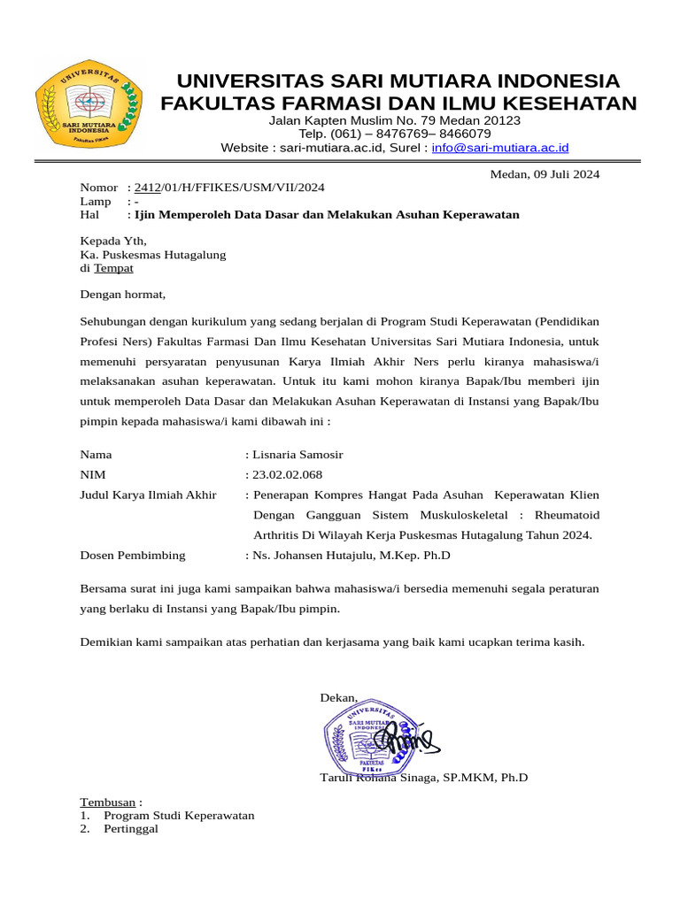 UNIVERSITAS SARI MUTIARA INDONESIA | PDF