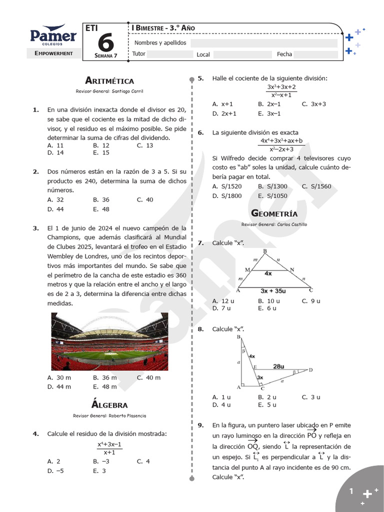 AE 2025 B1 S7 ETI6 - Eti - Pregunta - 2025 04 20 21 42 29 538 | PDF | Vector Euclidiano ...