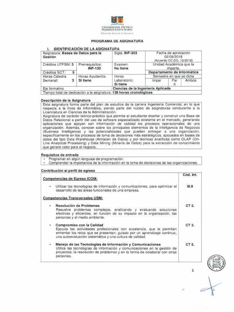 Programa de Asignatura | PDF