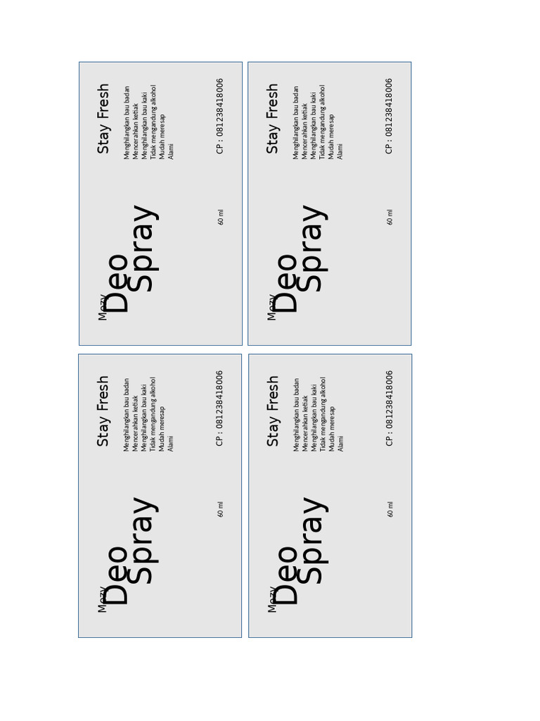 Design Deo Spray | PDF