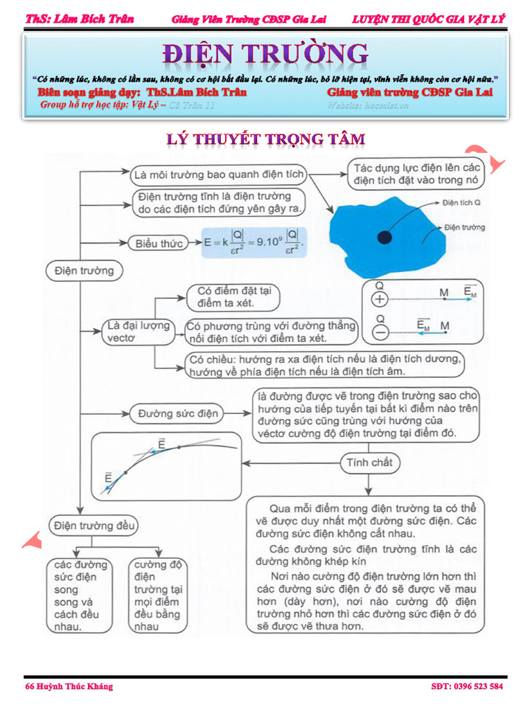 2. Chương 1 Điện Trường - Học sinh - Form mới | PDF