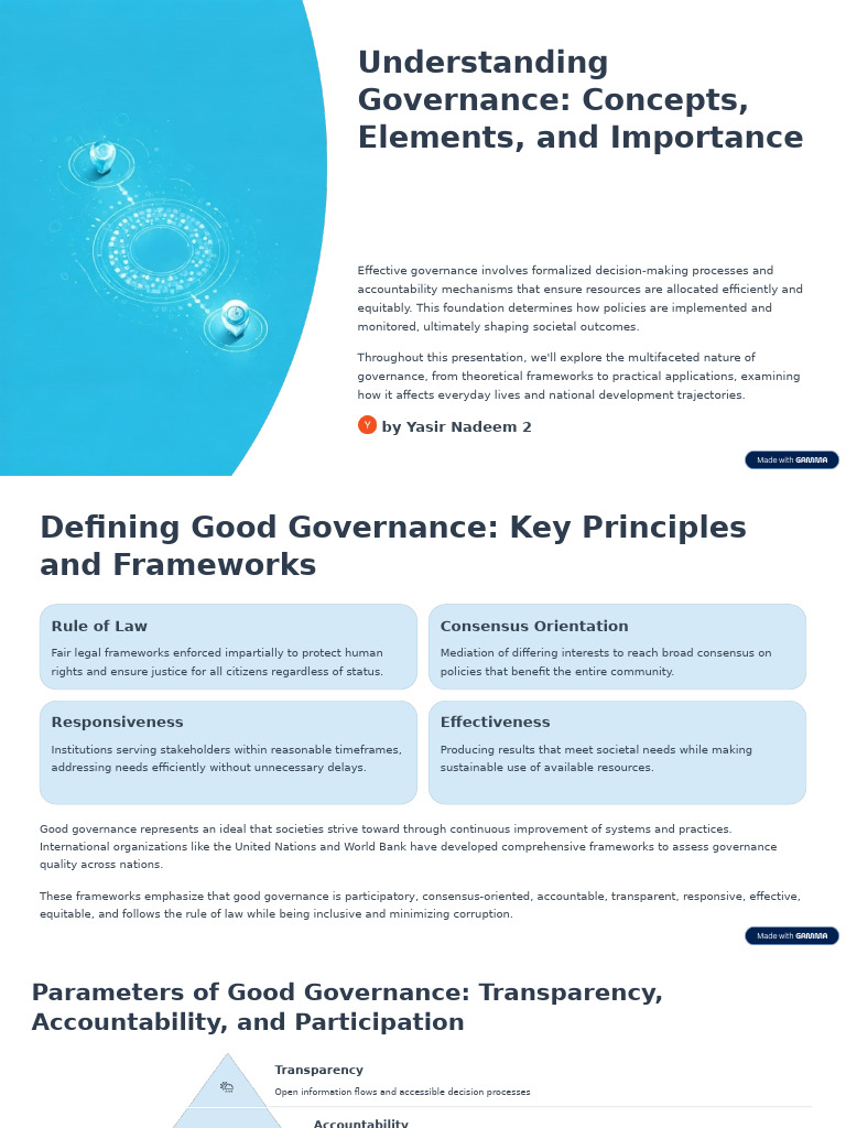 Cleaned Understanding-Governance | PDF | Governance | Good Governance