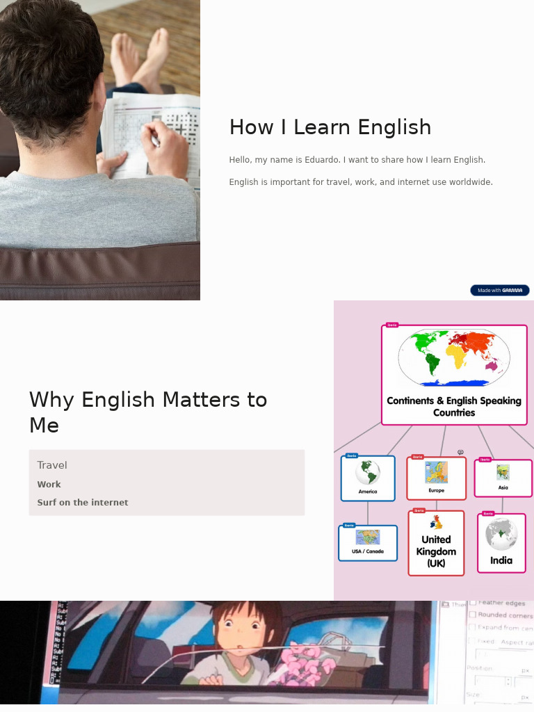 How I Learn English | PDF