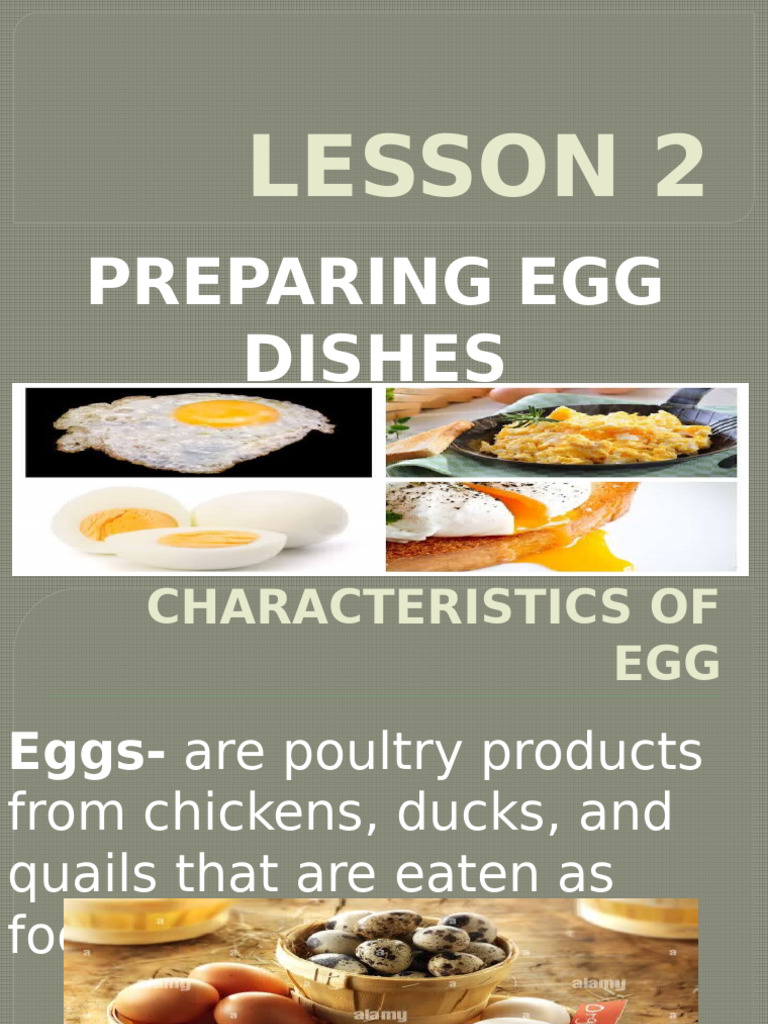 Egg Dishes: Preparation and Grading Guide | PDF