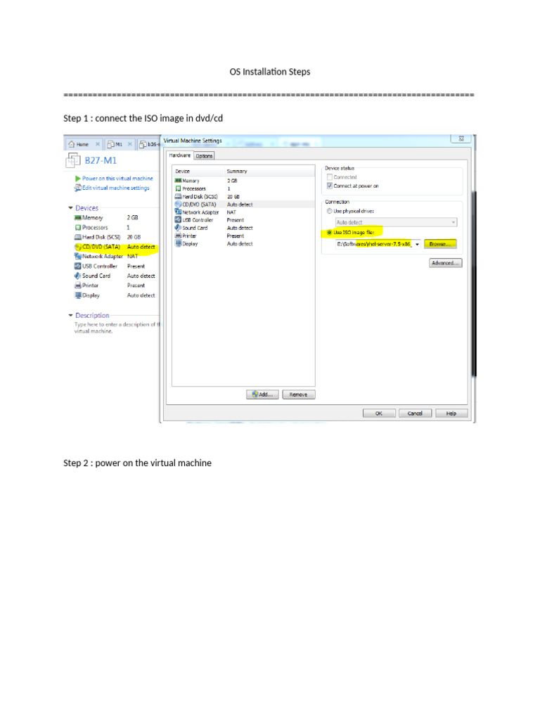 OS Installation Steps | PDF