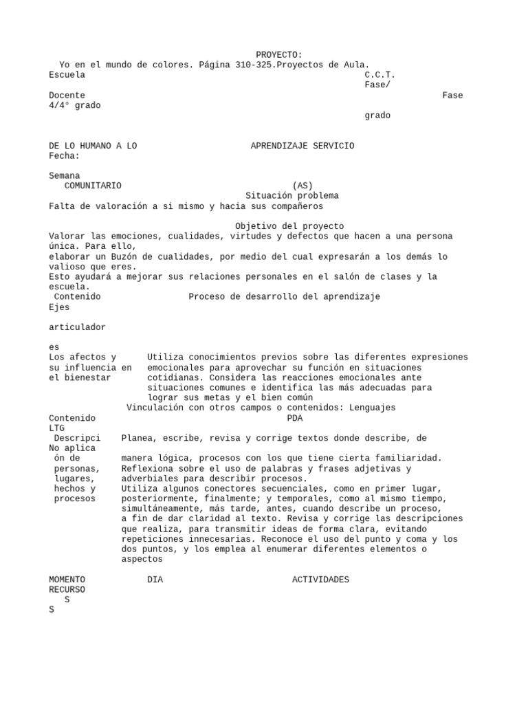 Mundo de Colores Libro Pa | PDF | Aprendizaje | Sicología