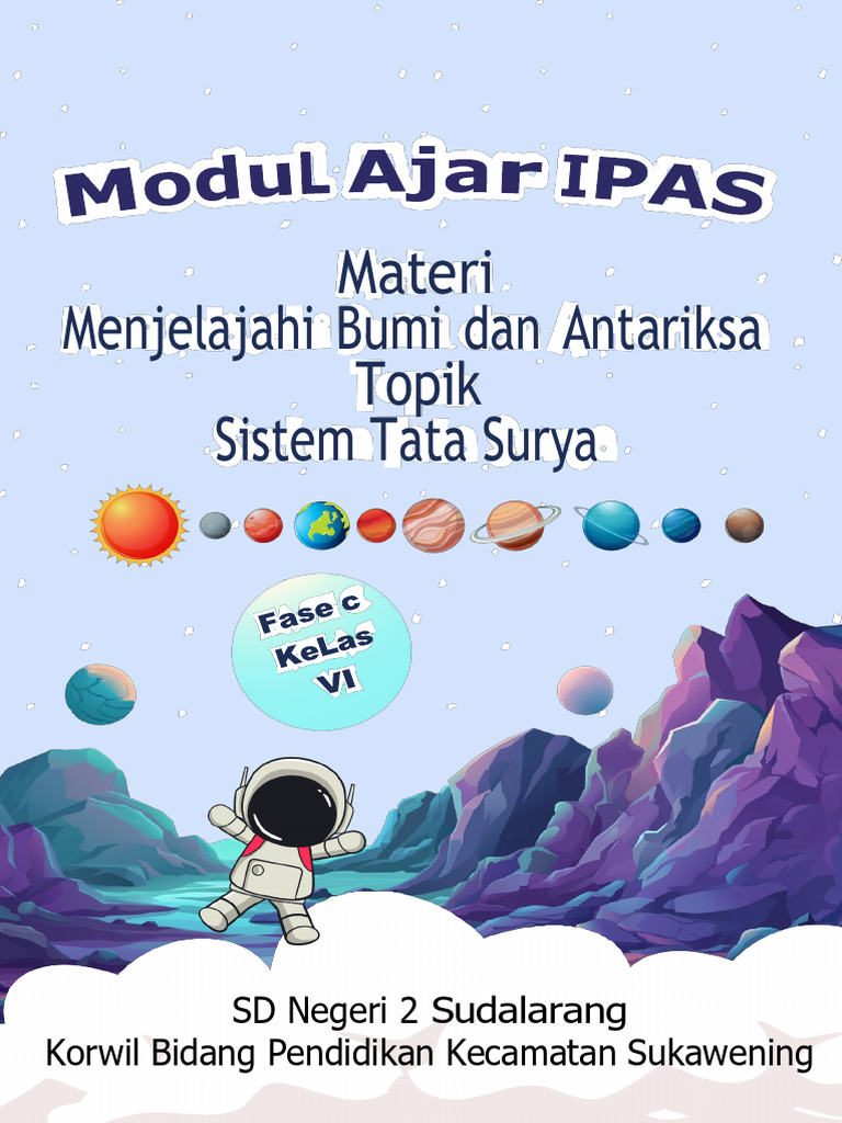 Modul Ajar Ilmu Pengetahuan Alam dan Sosial (IPAS) - Sistem Tata Surya - Fase C ITA NURITA | PDF