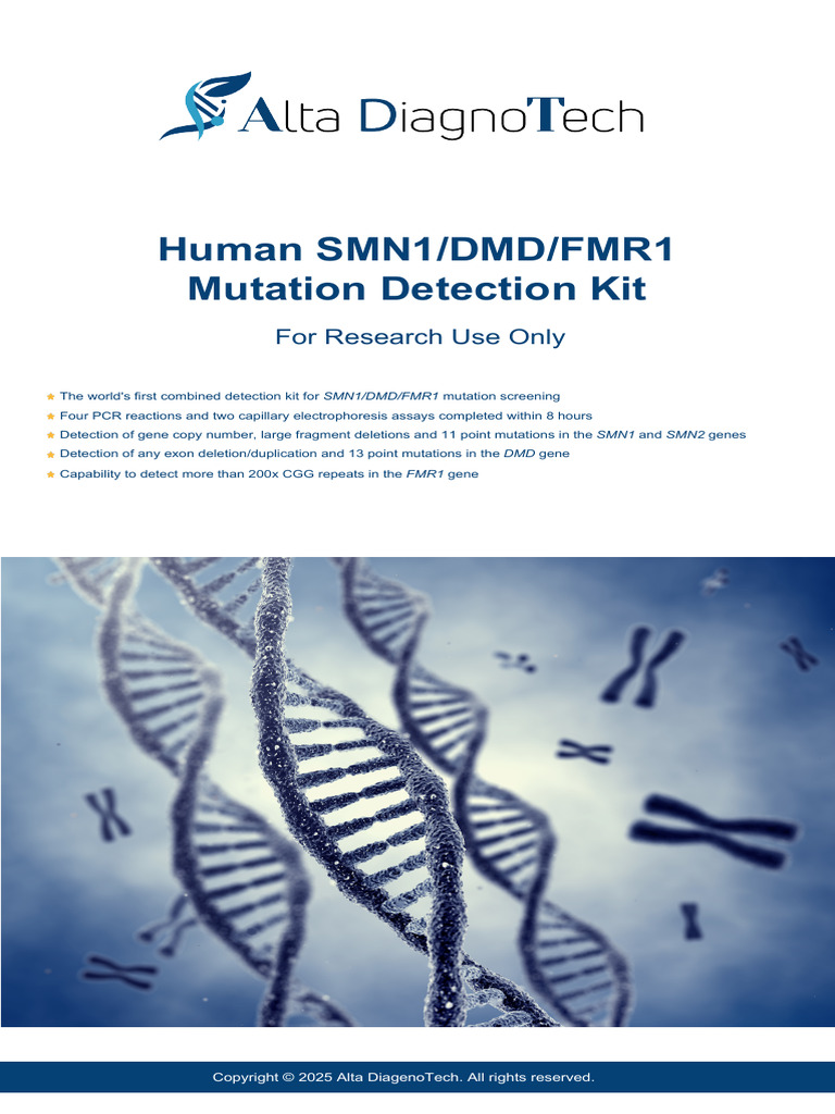 Duchenne Muscular Dystrophy Detection Kit | PDF | Polymerase Chain ...