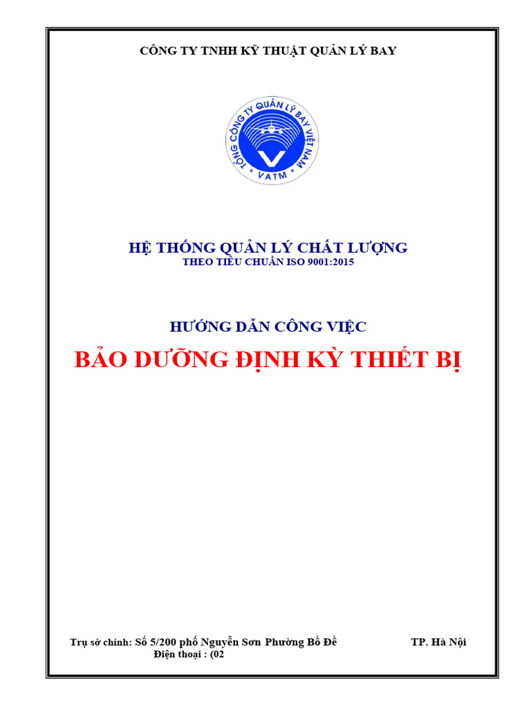 07-HDCV Bao Duong DVOR220 Edit22042025- Nhất RSC | PDF